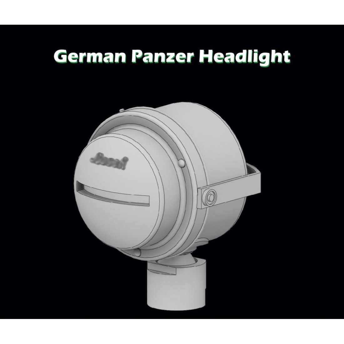 SBS 3D016 1/35 German Panzer Headlight WW II x 3 3d print resin