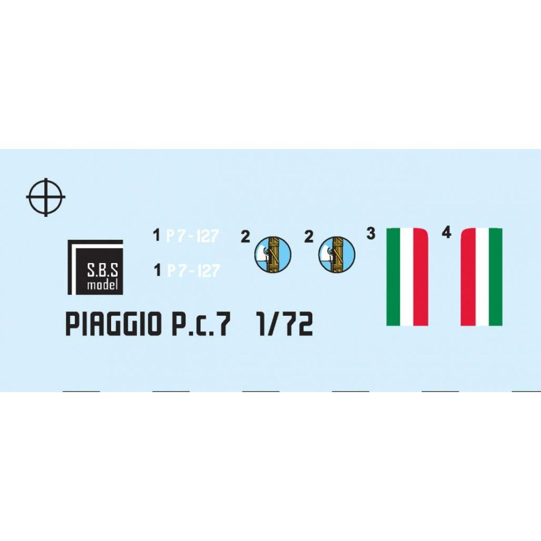SBS 7025 1/72 Piaggio PC 7 Pegna Resin model kit Military aircraft