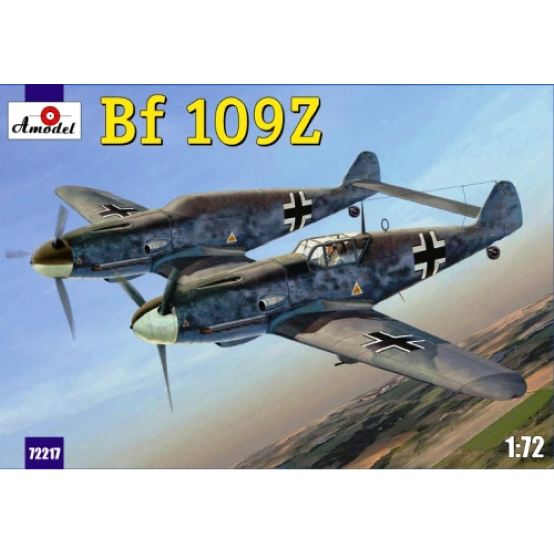 Messerschmitt Bf-109Z German Aircraft 1/72 Amodel 72217 Model Kit ...