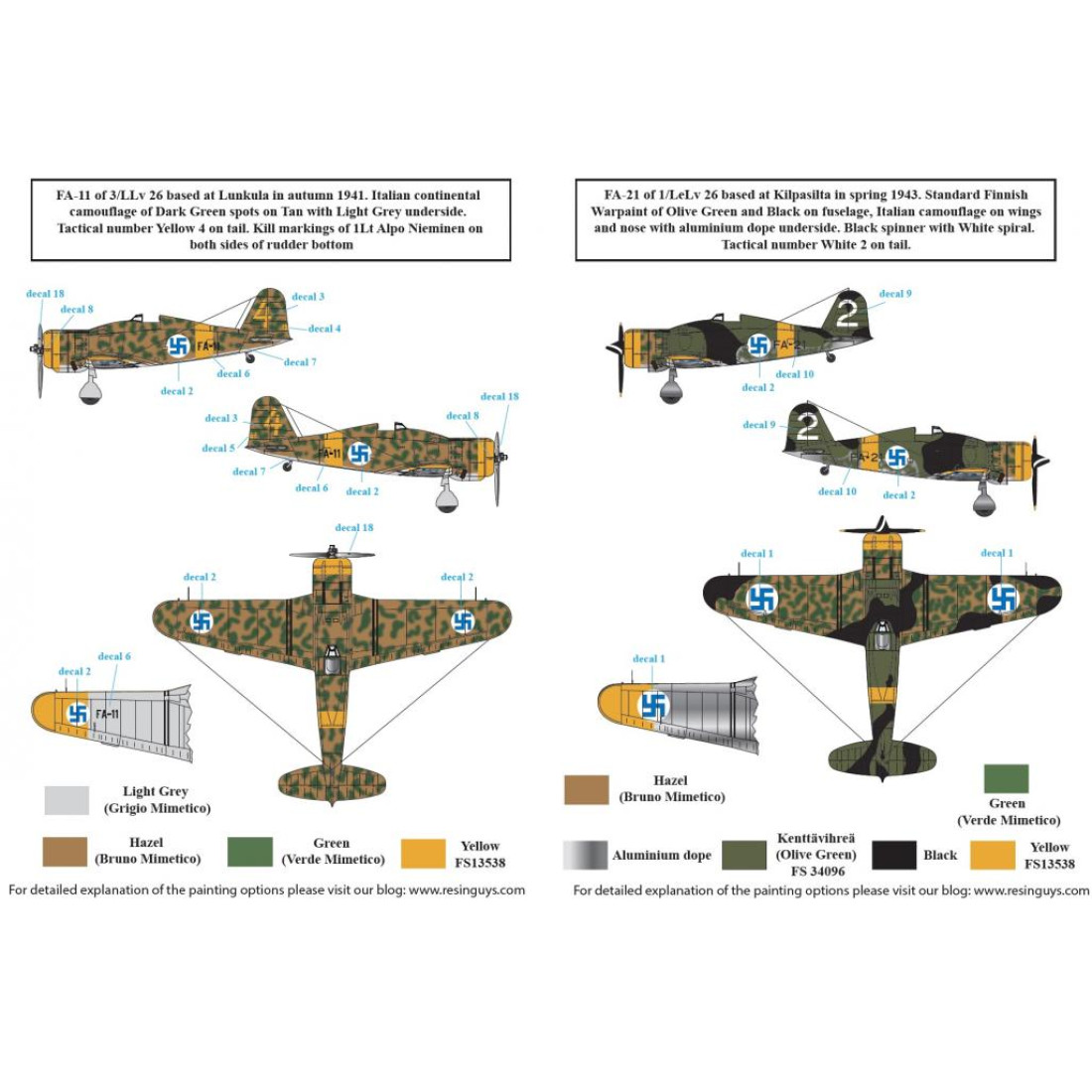 Sbs D48032 1/48 Decal For Fiat G 50 Freccia In Finnish Service Model ...