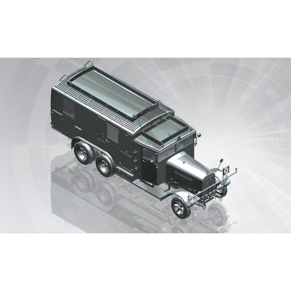 Henschel 33 D1 Kfz.72, WWII German Radio Communication Truck 1/35 ICM ...