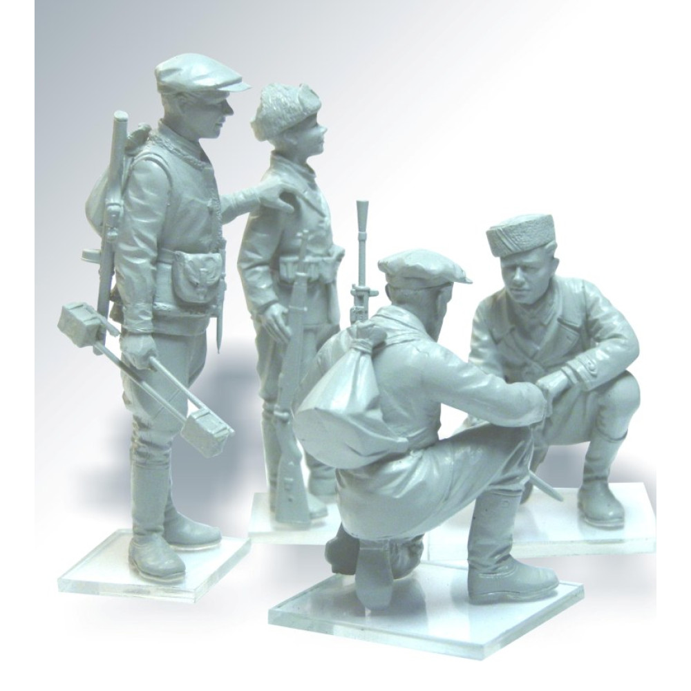 WWII Soviet Partisans 1/35 ICM 35631 Model Kit Figures Model Kits ...