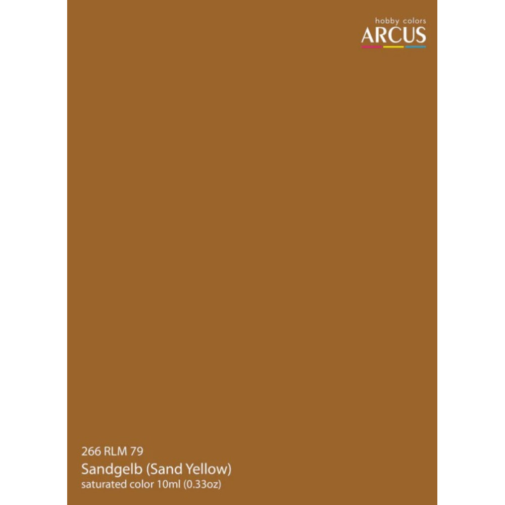 Arcus A266 Acrylic paint RLM 79 Sandgelb saturated color