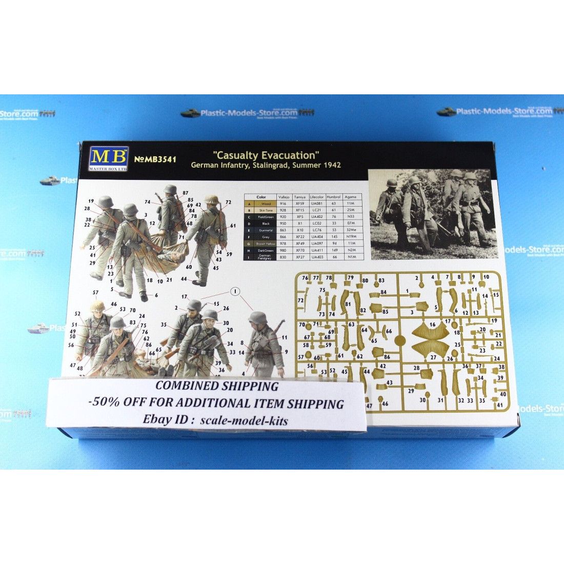 Master Box 3541 1/35 Casualty Evacuation German Infantry Stalingrad 1942