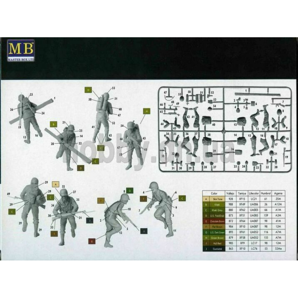 Master Box 3520 1/35 D Day 6th June 1944 Figures model kit
