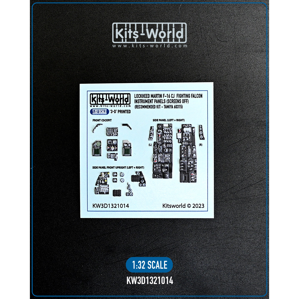Kits World KW3D1321014 1/32 3d Decal Lockheed Martin F-16 CJ Fighting ...