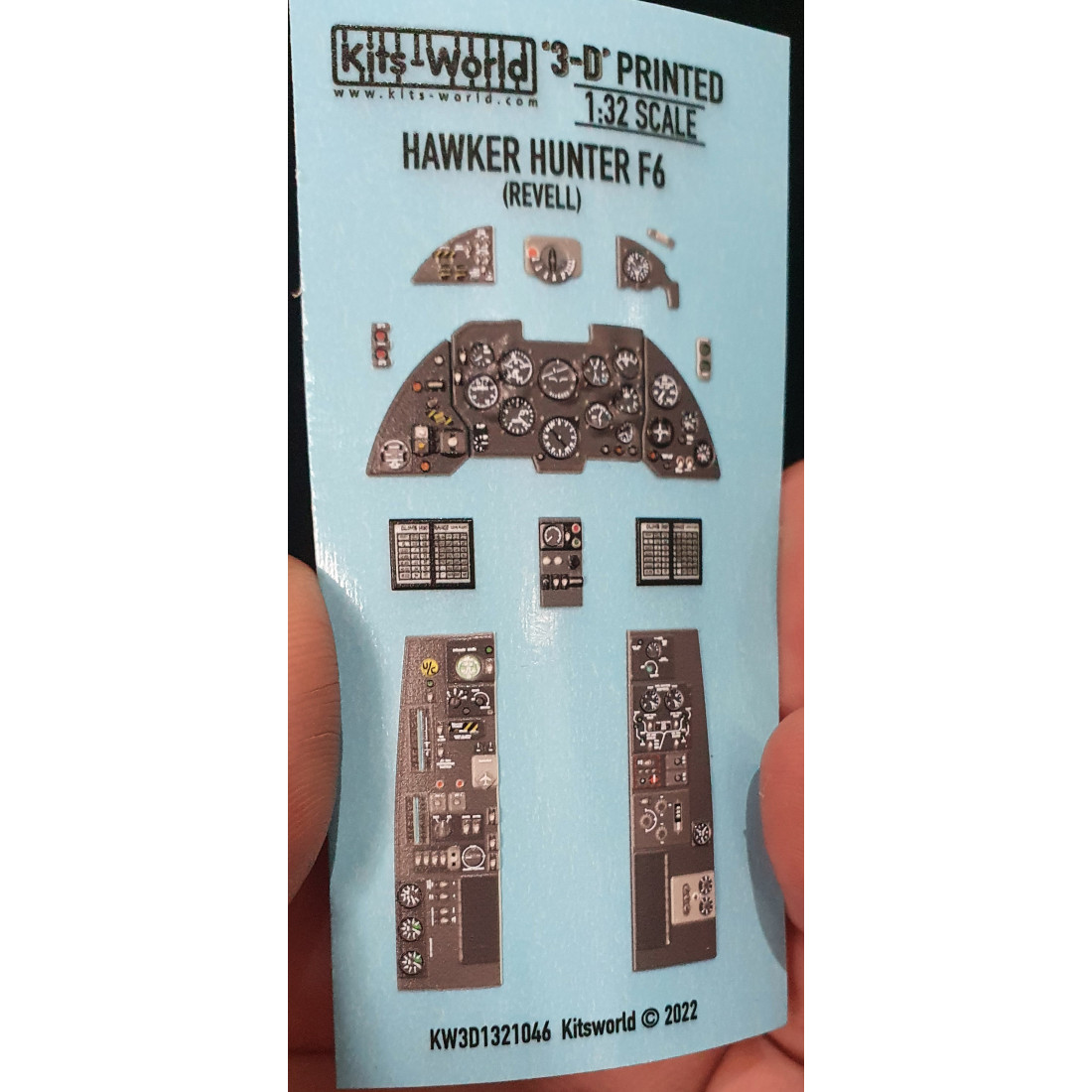 Kits World KW3D1321046 1/32 3D Decal Hawker Hunter F.6 Cockpit and ...