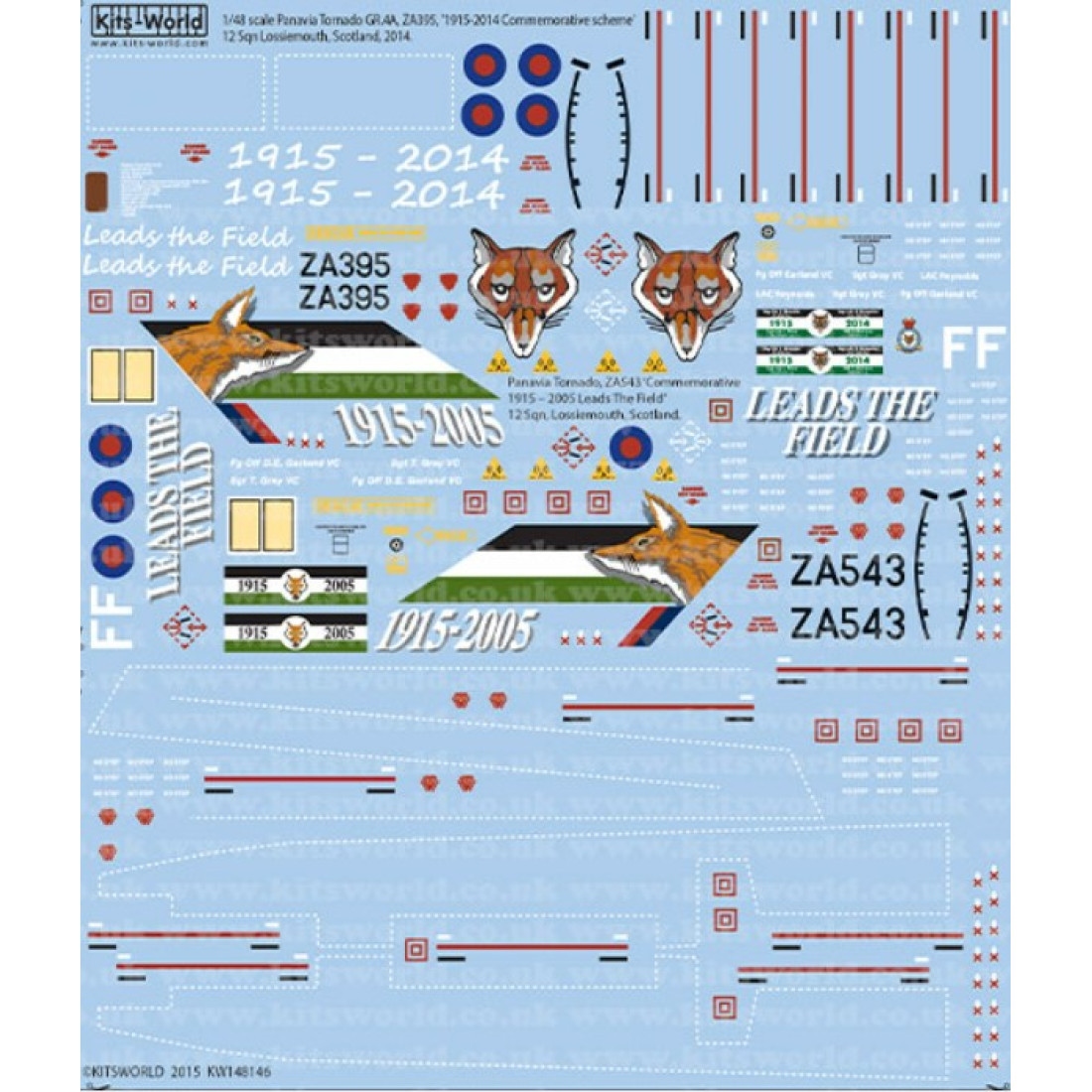 Kits World KW148146 1/48 Decal for Panavia Tornado Commemorative ...