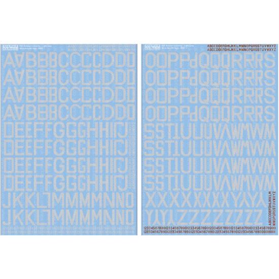Kits World KW172204 1/72 Grey Lettering RAF Early-War Bomber Lettersa ...