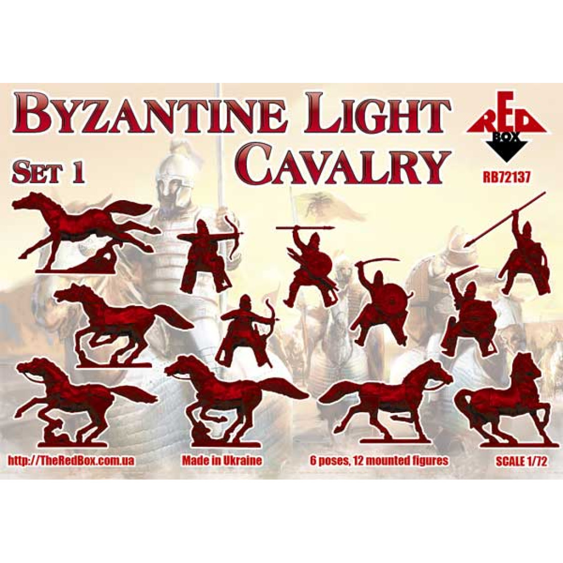 Red Box 72137 1/72 Byzantine Light Cavalry. Set1 Figures kit