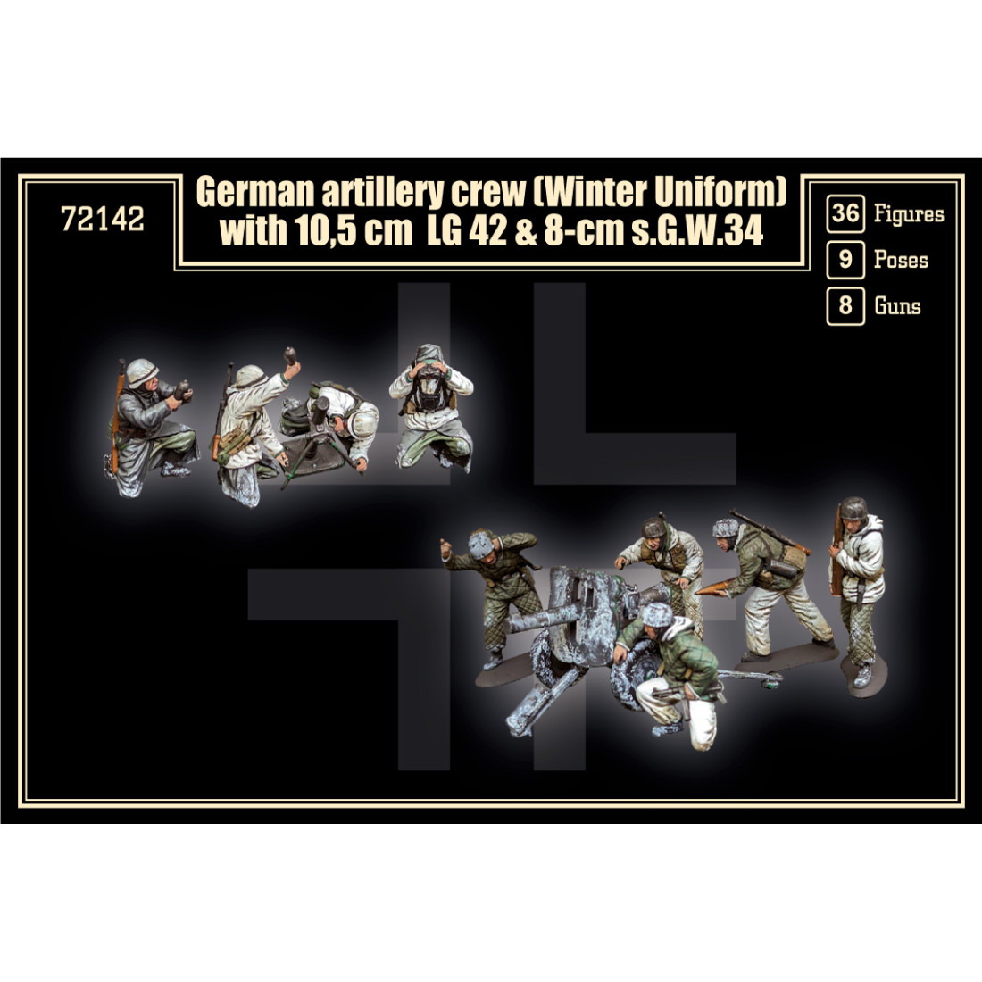 Mars Figures 72142 1/72 German Artillery Crew Winter Uniform With 10 ...