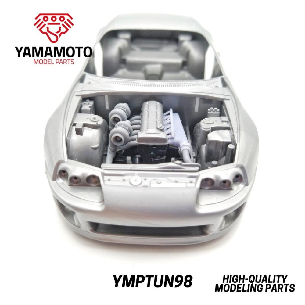 Yamamoto YMPTUN98 1/24 Twin Turbo Kit 2JZ Toyota Supra Tamiya 24123 ...