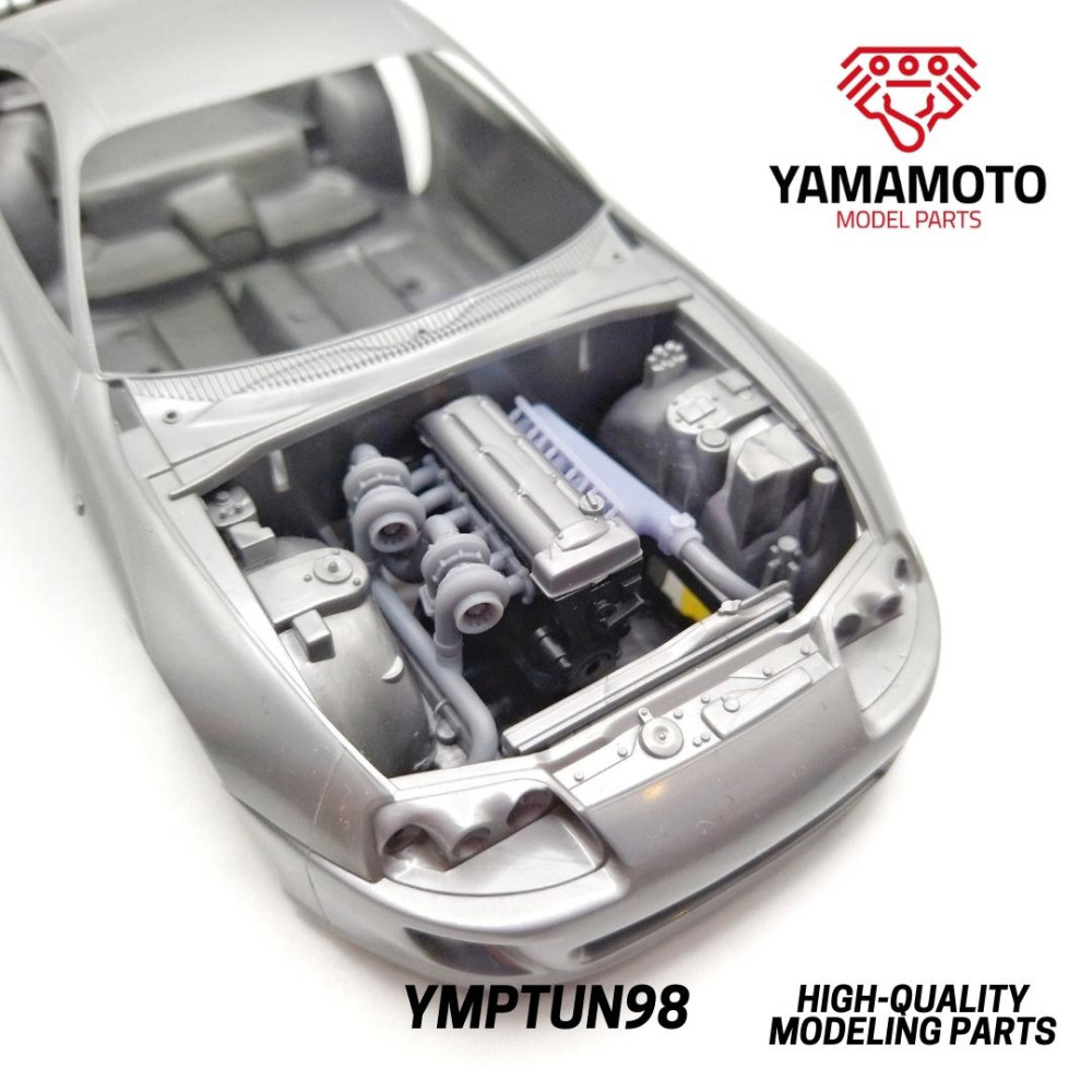Yamamoto YMPTUN98 1/24 Twin Turbo Kit 2JZ Toyota Supra Tamiya 24123 ...