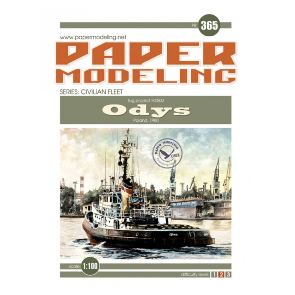 Orel 365 1/100 Tug Project H2500 Odys Poland 1980 Series Civil Navy ...