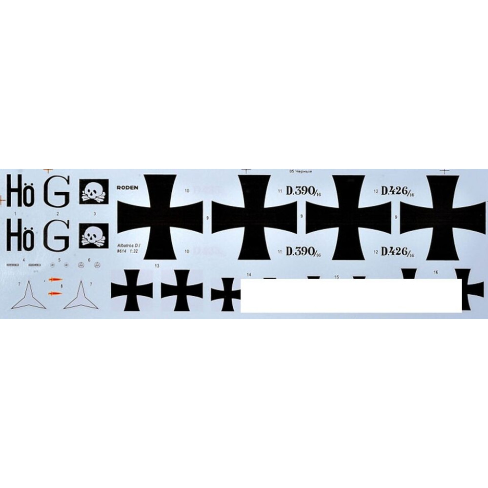 Roden 614 1/32 Albatros D.I German WWI Fighter Plastic Model Kit