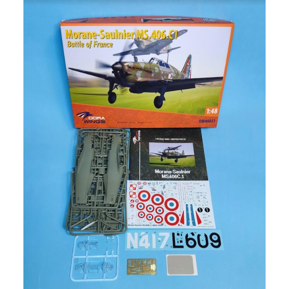 Dora Wings 48031 1/48 Morane Saulnier Ms.406c.1 Battle Of France ...