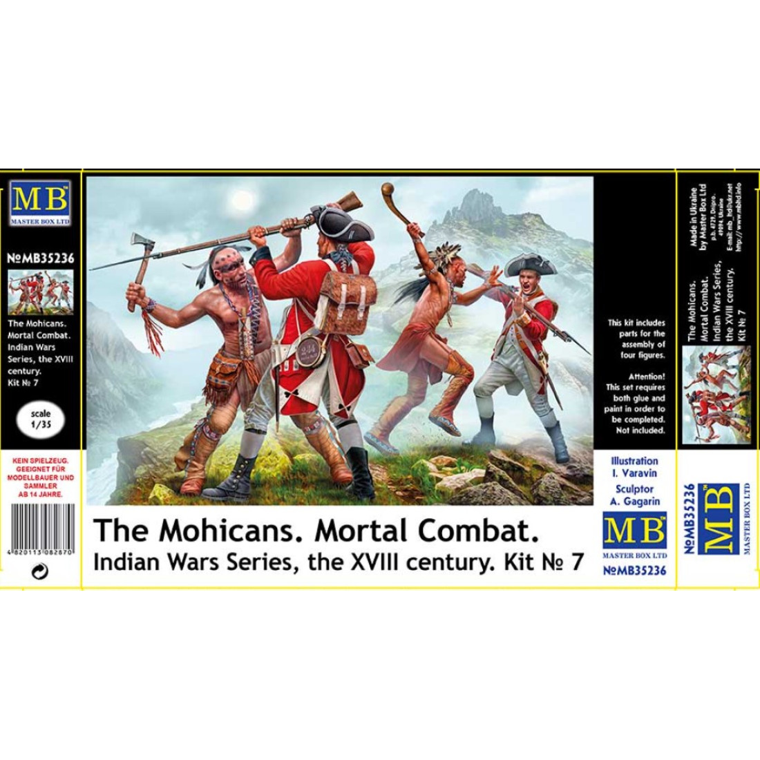 Master Box 35236 1/35 The Mohicans. Mortal Combat. Indian Wars Series ...