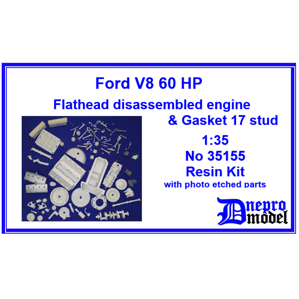 Dnepro Model 35155 1/35 Ford V8 60 HP Flathead disassembled engine ...