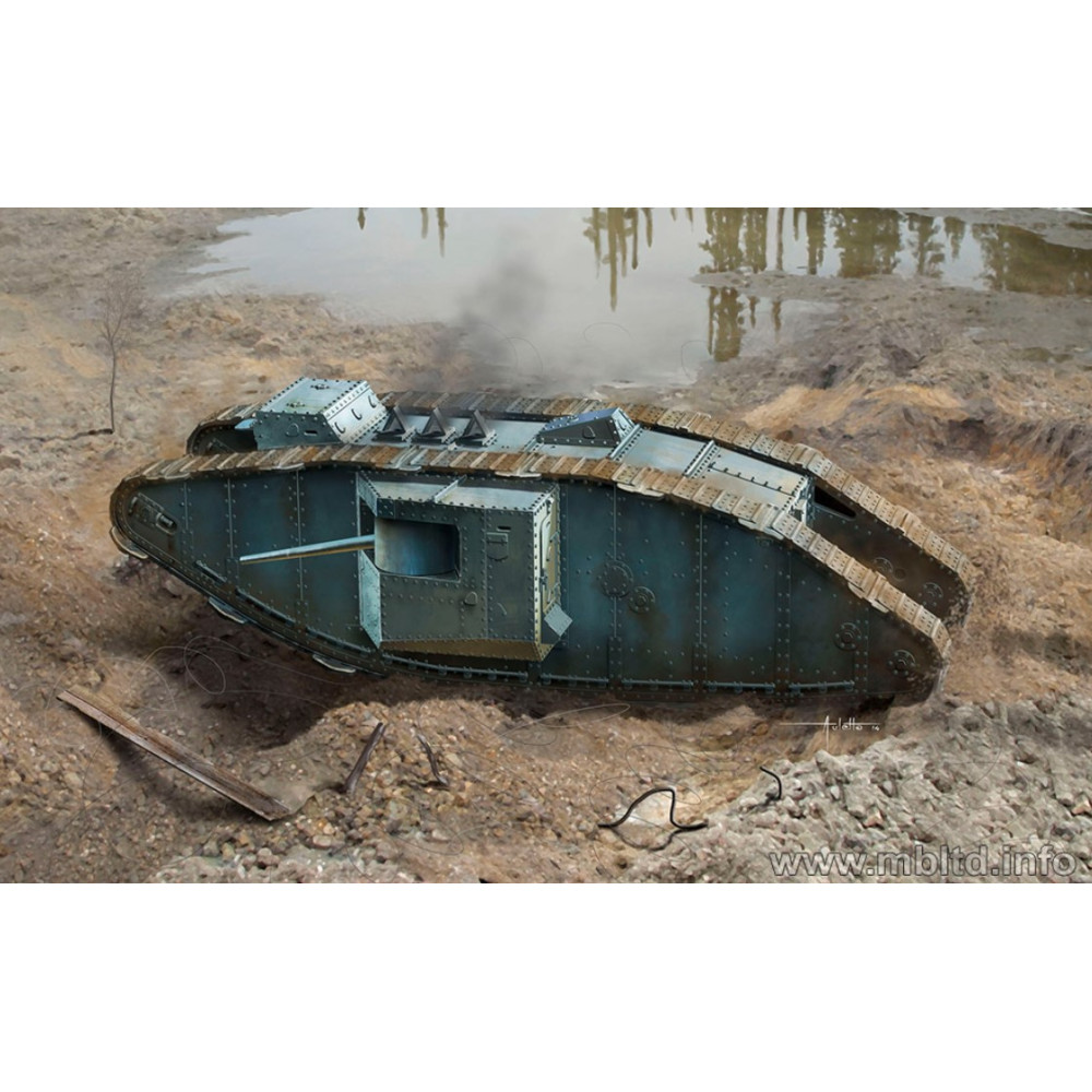 Master Box 72005 1/72 MK II Male British Tank Arras Battle period 1917