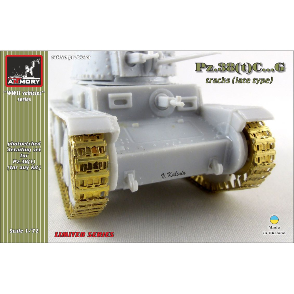 Armory Pe7235a 1/72 Pz.38t Ausf C to G tracks late
