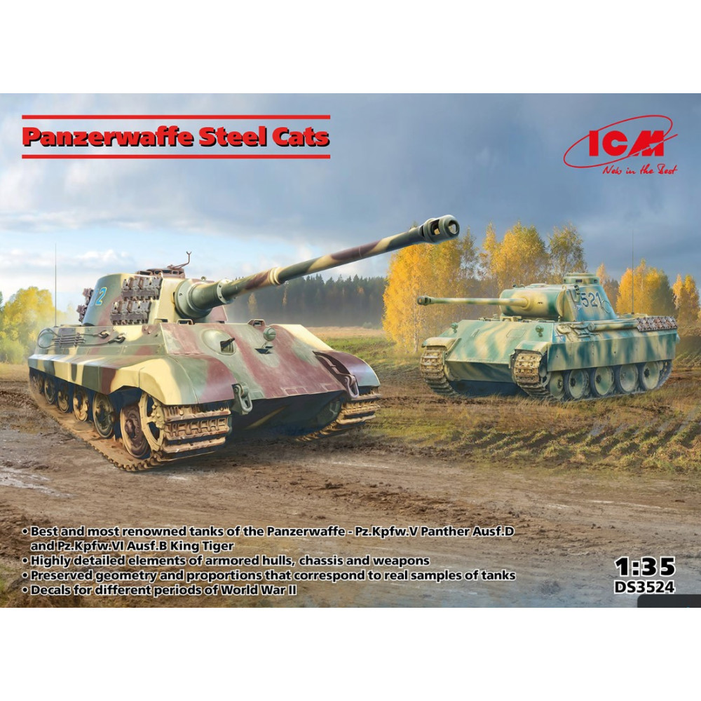 ICM DS3524 1/35 Panzerwaffe Steel Cats Plastic model kit