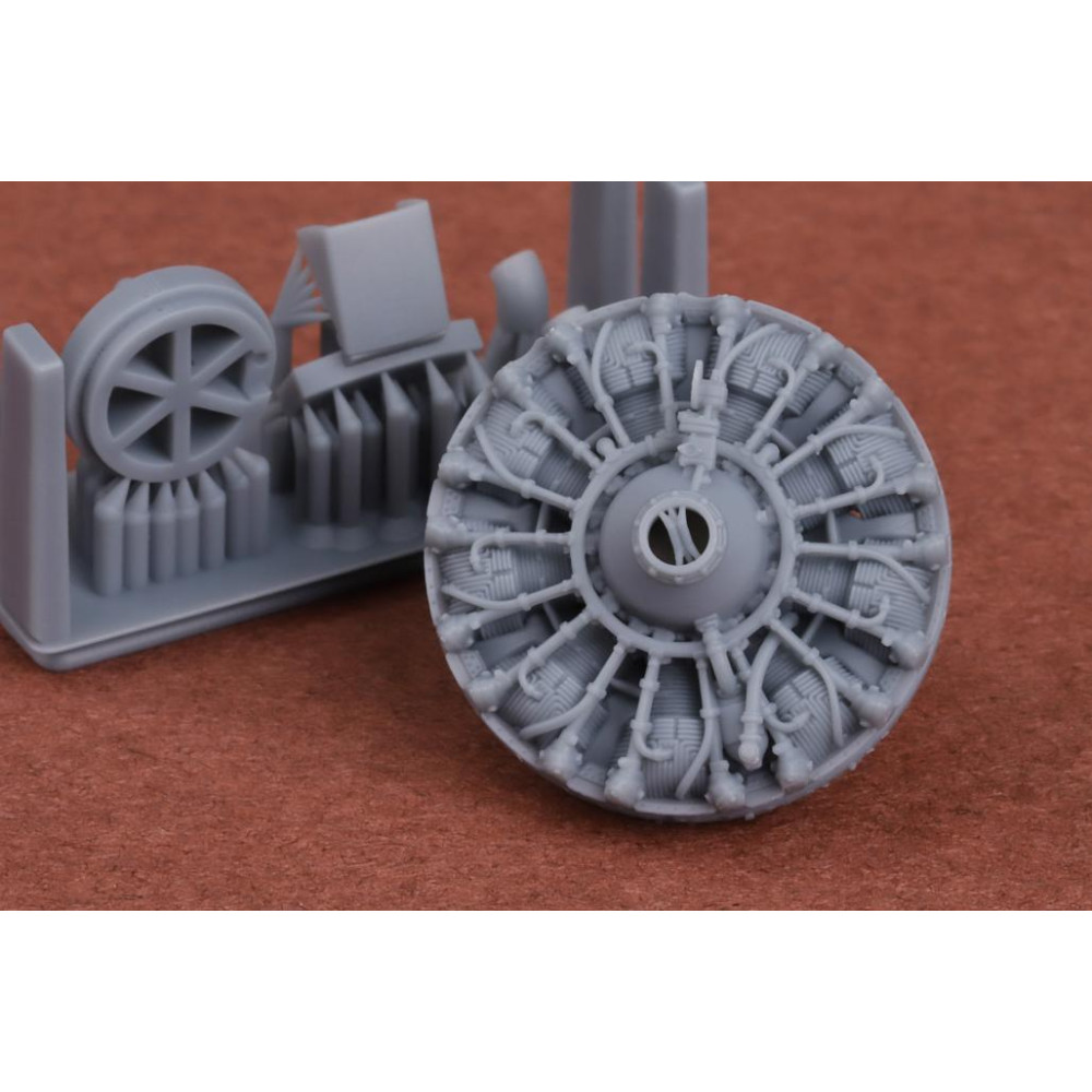 SBS 72083 1/72 SBD-1/2/3/4 Dauntless engine and oil cooler with exhaust