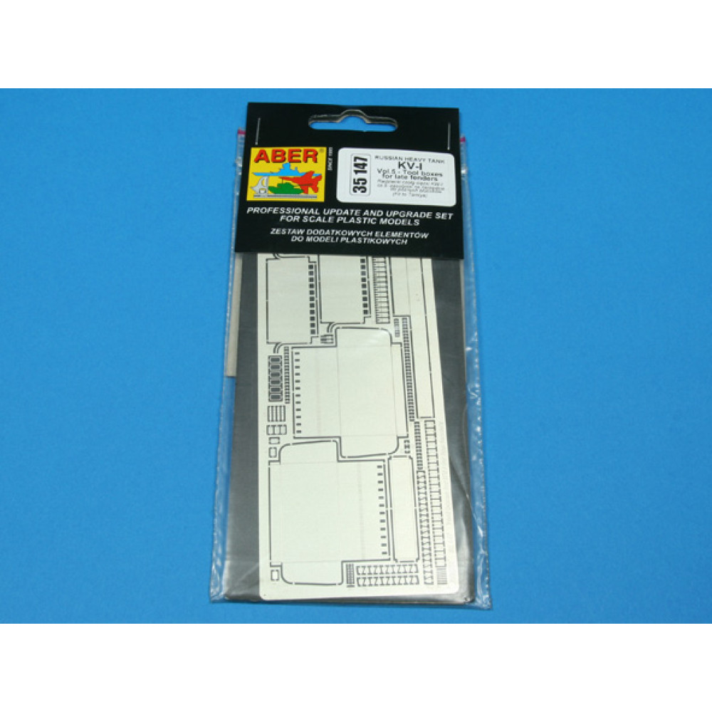 Russian heavy tank KV-I Vol.5 - tool boxes for late fenders 1/35 Aber ...