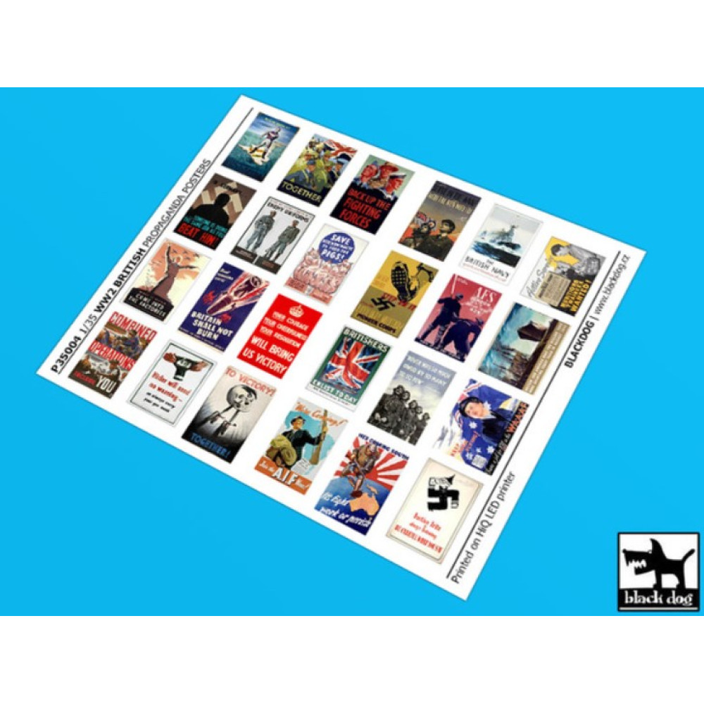 Black Dog P35004 1/35 Ww 2 British Propaganda Posters 24 Posters Model ...