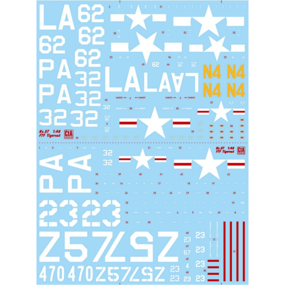CtA Models 057 1/48 Decal Grumman F7F Tigercat Carrier-based Night ...