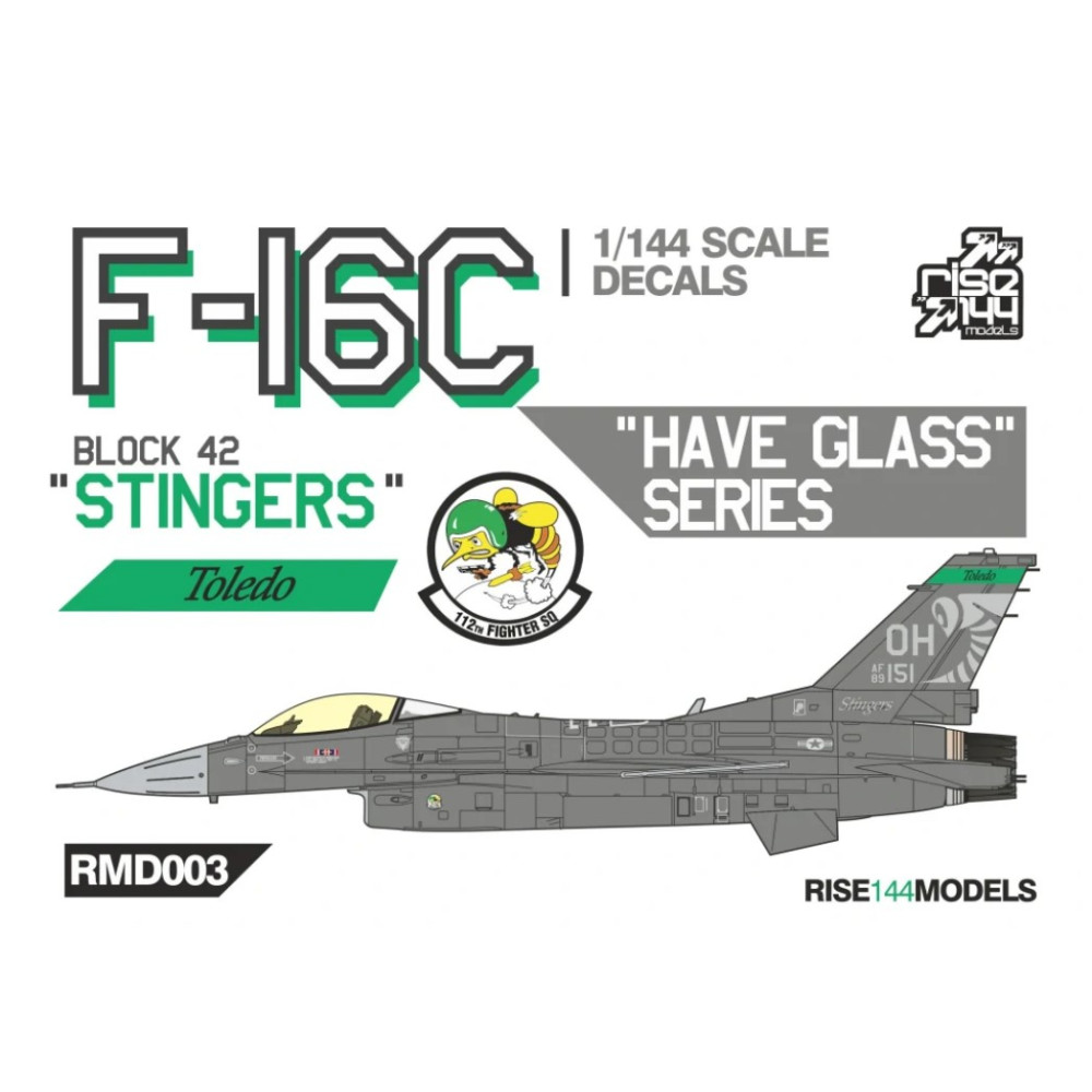 Rise144 Models Rmd003 1/144 F-16c Decals Stingers Ohio Ang. Vol.1 Have ...