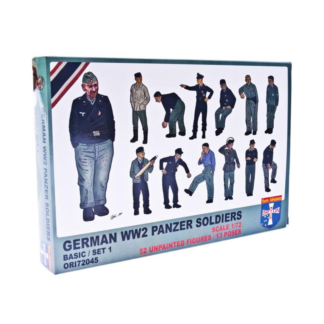 WWII German panzer soldiers, set 1 1/72 Orion 72045 Model Kit Figures ...