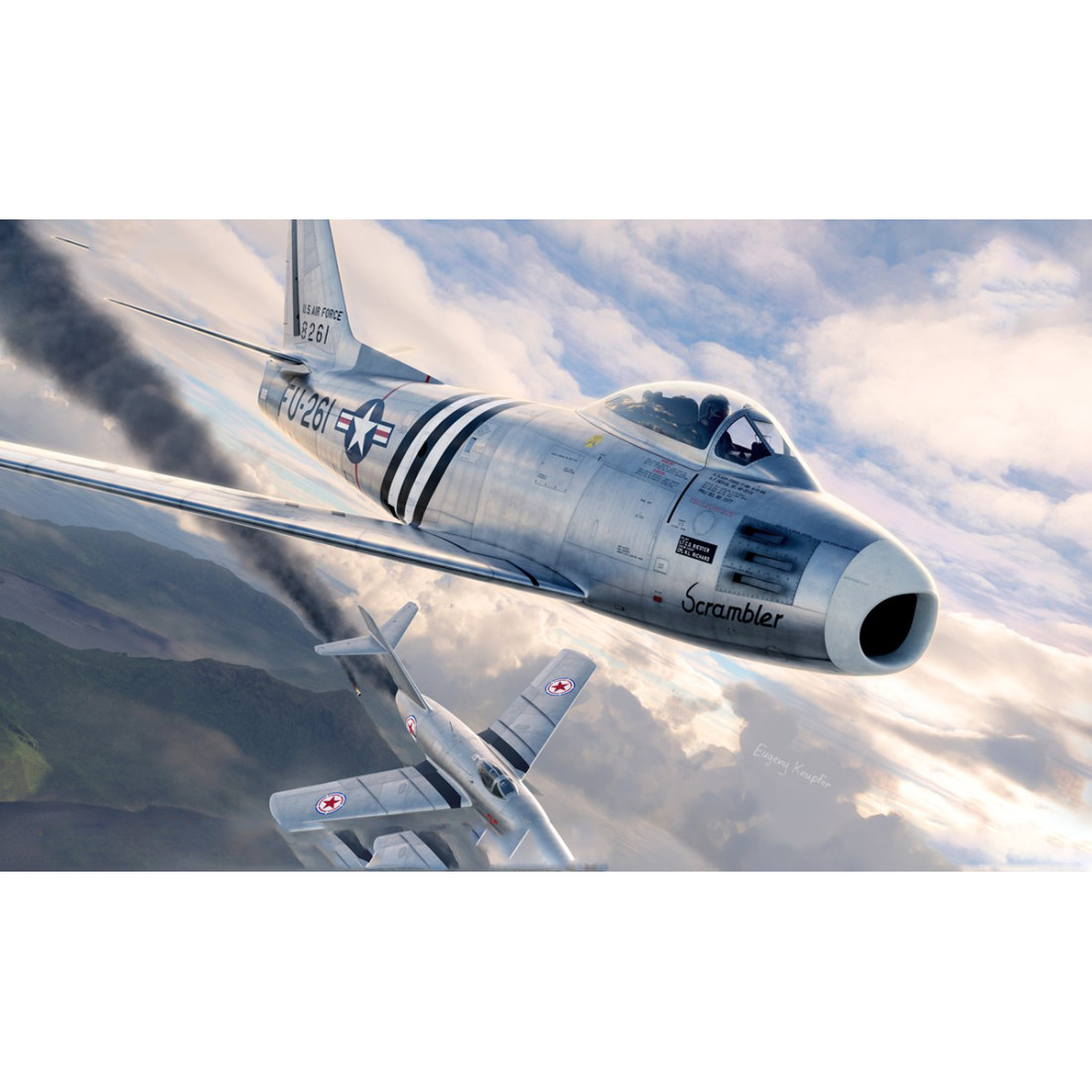 Clear Prop 4825 1/48 F-86a In Korea Early Variants Plastic Model Kit ...