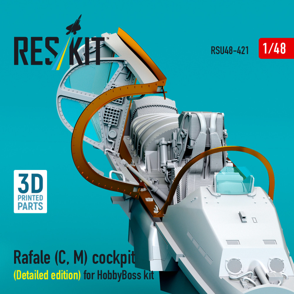 Reskit RSU48-0421 1/48 Rafale C, M cockpit Detailed edition for HobbyBoss kit