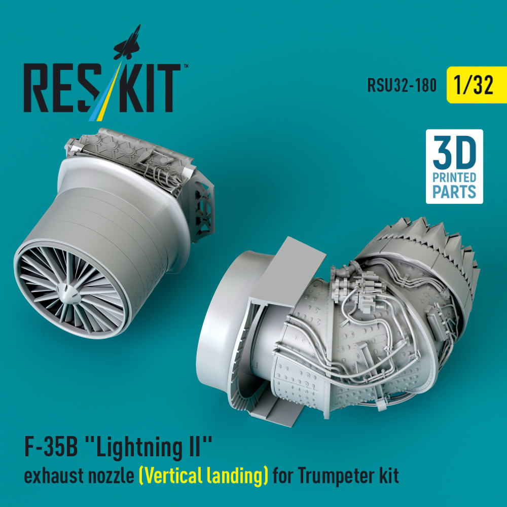 Reskit RSU32-0180 1/32 F-35B Lightning II exhaust nozzle Vertical landing for Trumpeter kit