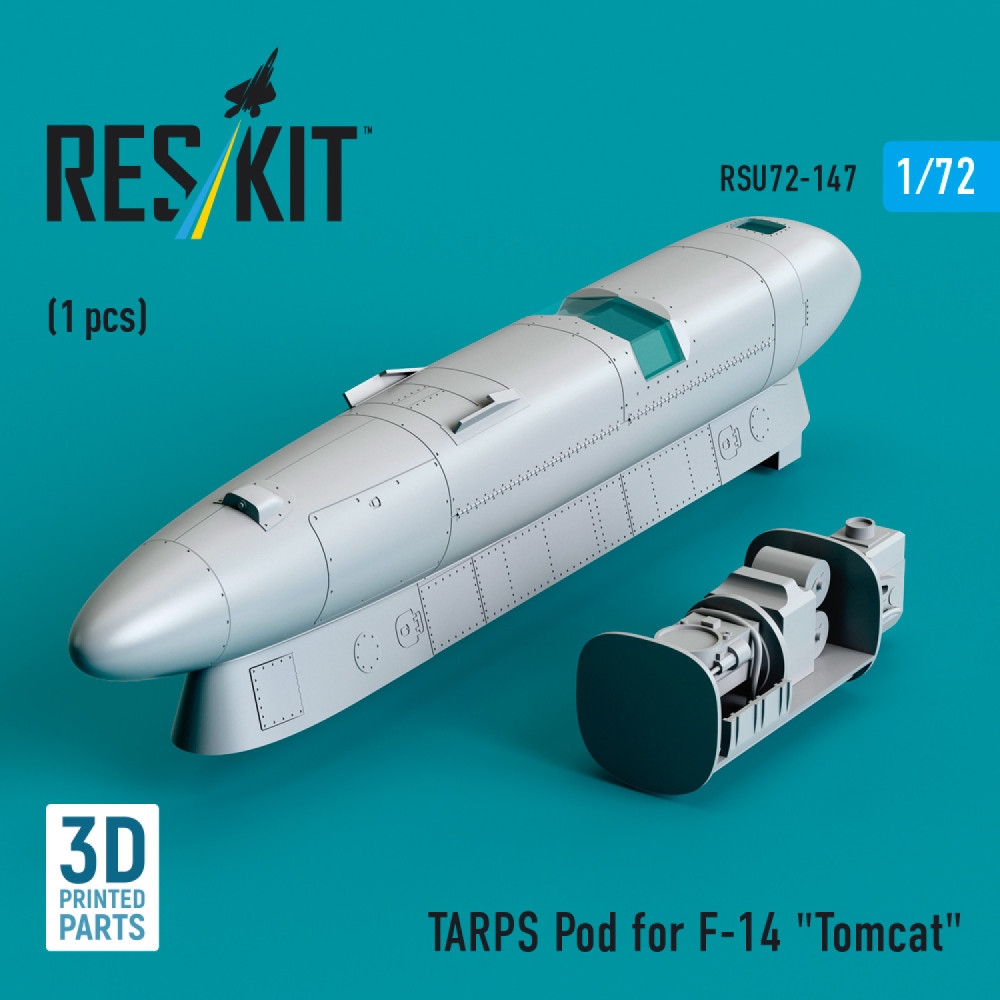 Reskit RSU72-0147 1/72 TARPS pod for F-14 Tomcat 1 pcs Dummy 3D printed kit