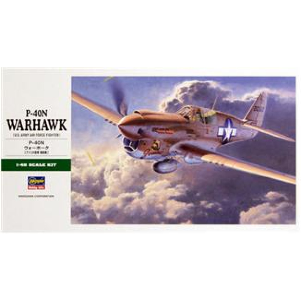 Curtiss P-40 Warhawk 1/48 Hasegawa 09088 Model Kit Aircraft Model Kits ...