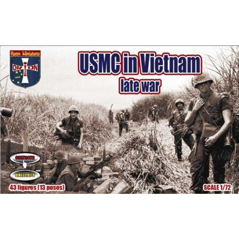 Orion 72072 1/72 Usmc In Vietnam Late War 43 Figures 13 Poses Plastic ...