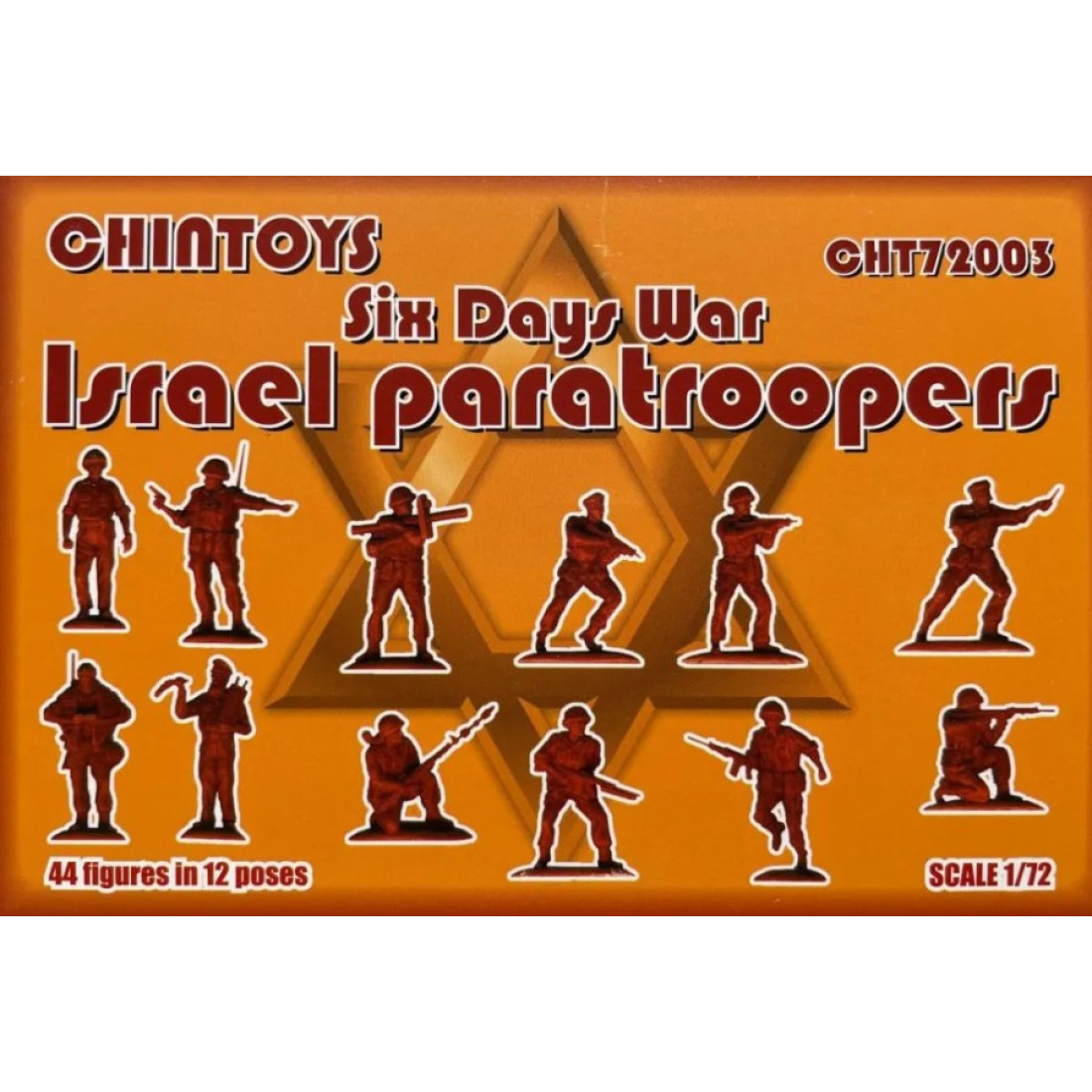 Chintoys Cht72003 1/72 Israeli Paratroopers Six Day War 44 Figures 12 ...