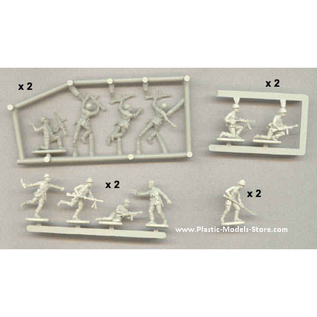 Italian Folgore Division Infantry WWII 1/72 Waterloo 1815 AP002 Model ...