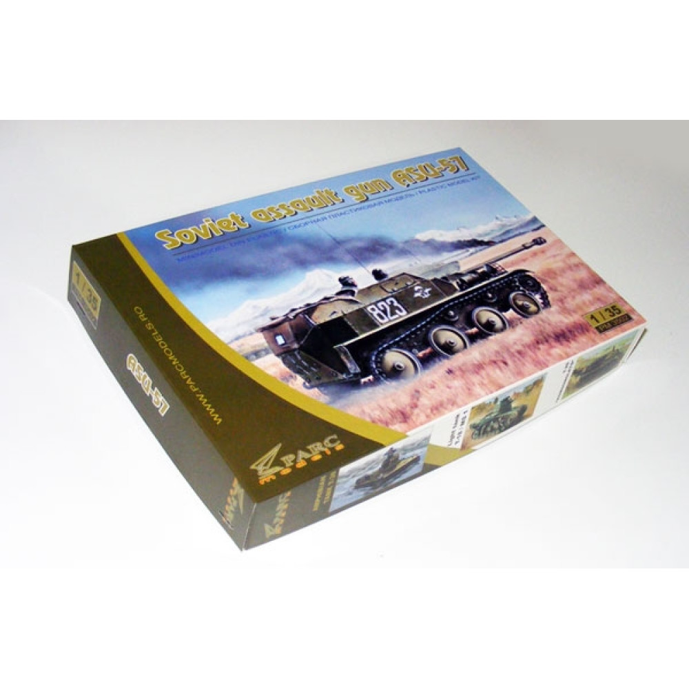 Soviet assault gun ASU-57 1/35 PARC MODELS 3502 Model Kit Armor Model ...
