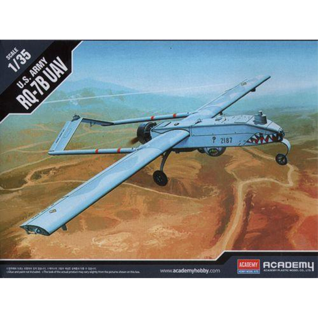 Reconnaissance drone US Army RQ-7B UAV 1/35 academy 12117 Model Kit ...