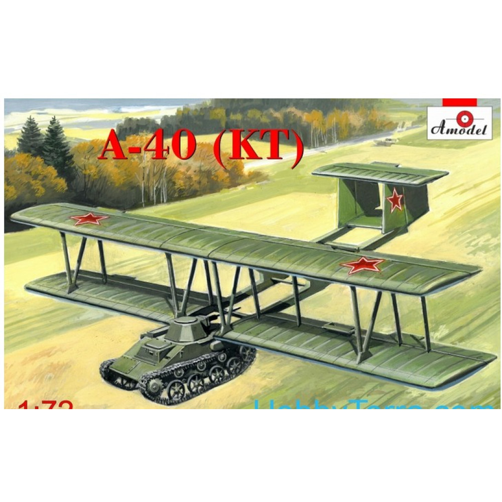 Antonov A-40 (KT) prototype flying tank using T-60 AMODEL AMO72202 ...