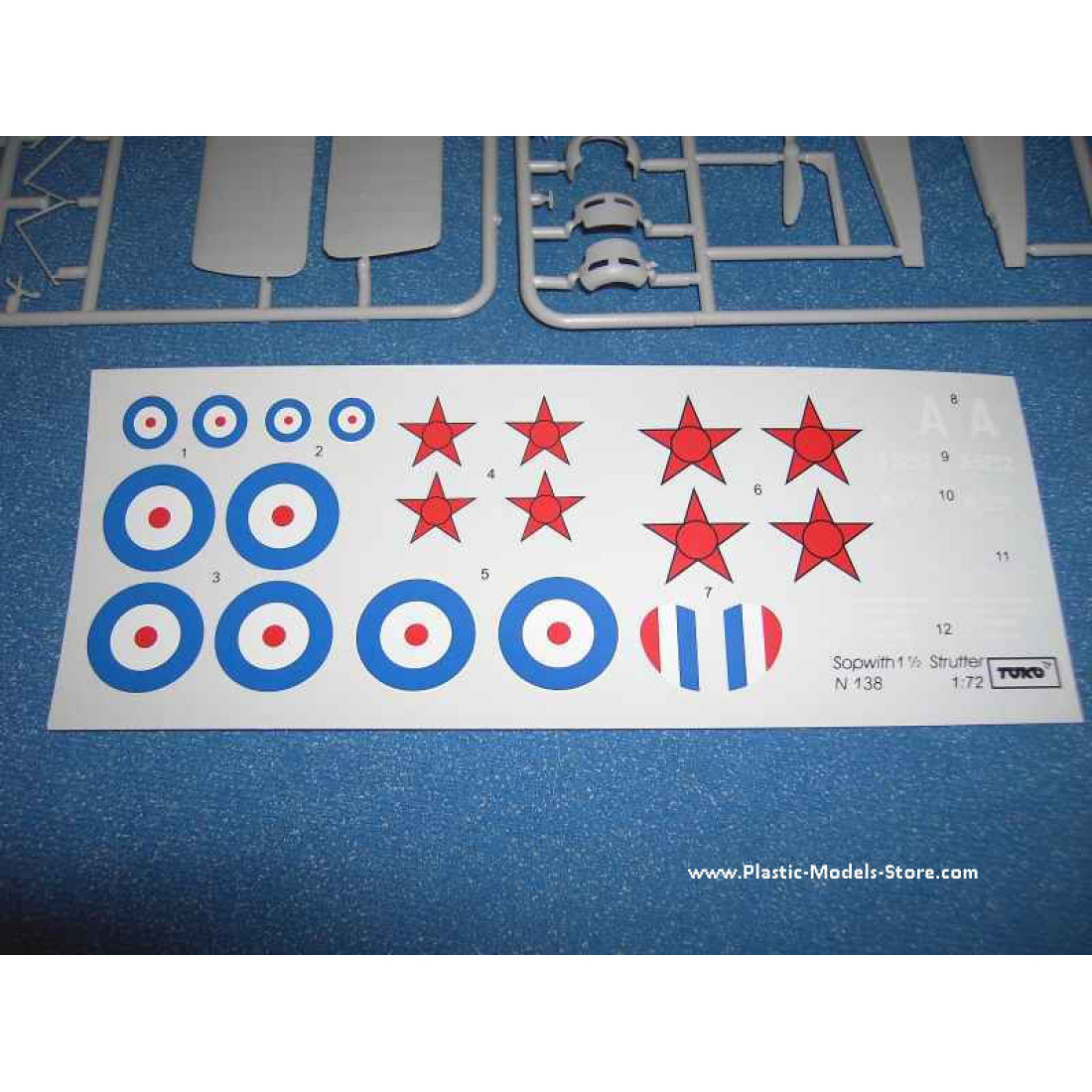 Sopwith 1 1/2 Strutter Trainer British aircraft WWI 1/72 TOKO 138 Model ...