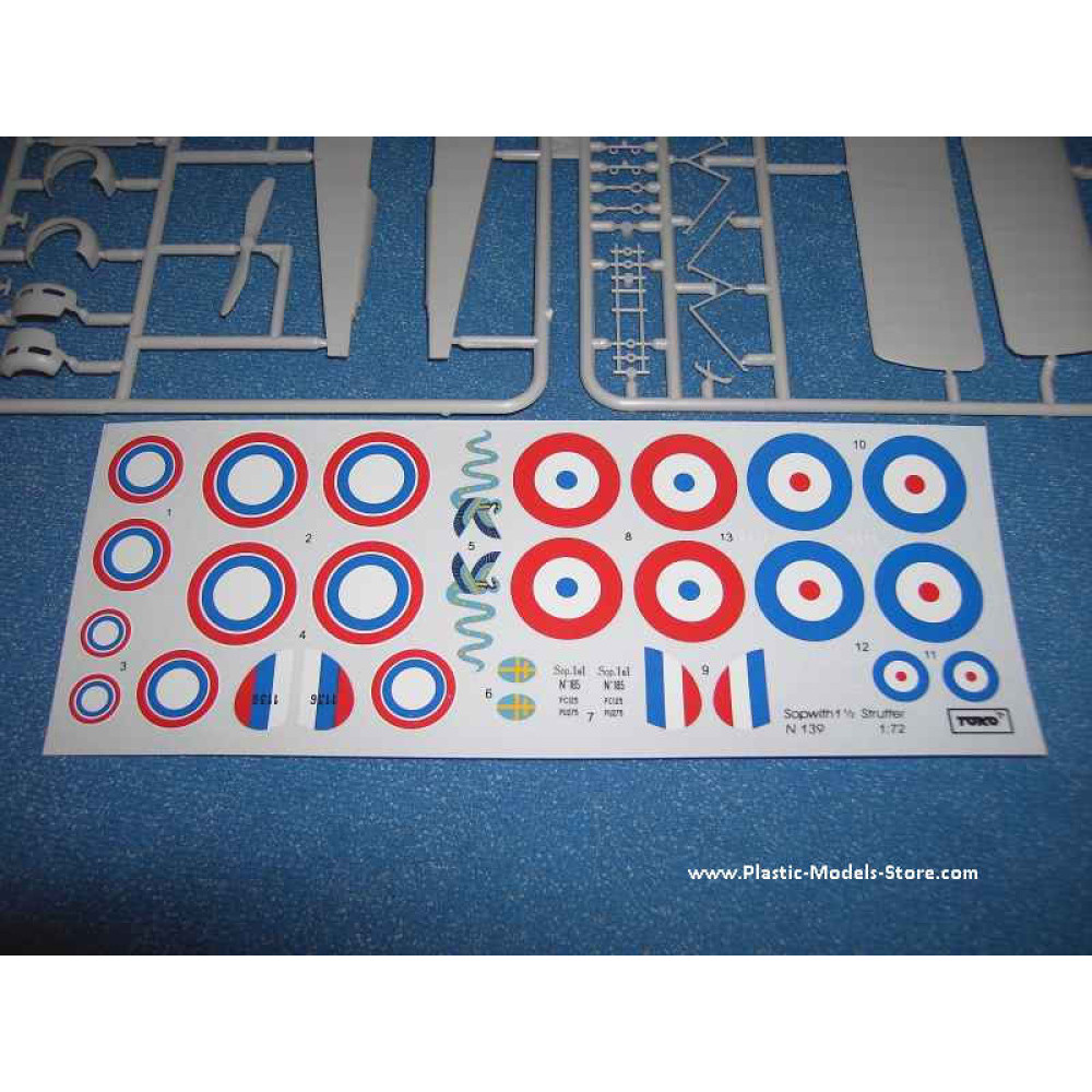 Sopwith 1 1/2 Strutter Single-seat bomber British aircraft WWI 1/72 ...