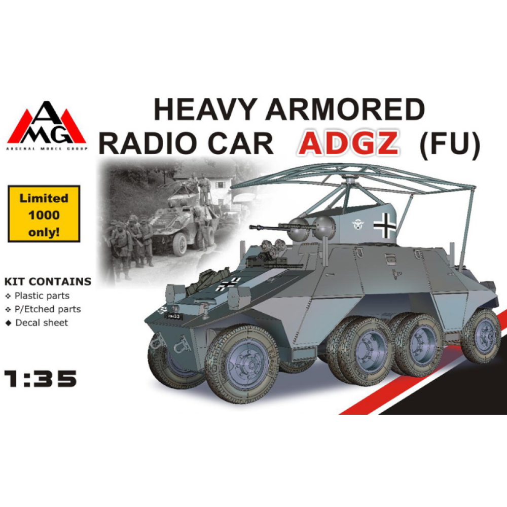 HEAVY ARMORED RADIO CAR ADGZ (FU) 1/35 AMG 35504 Model Kit Armor Model ...