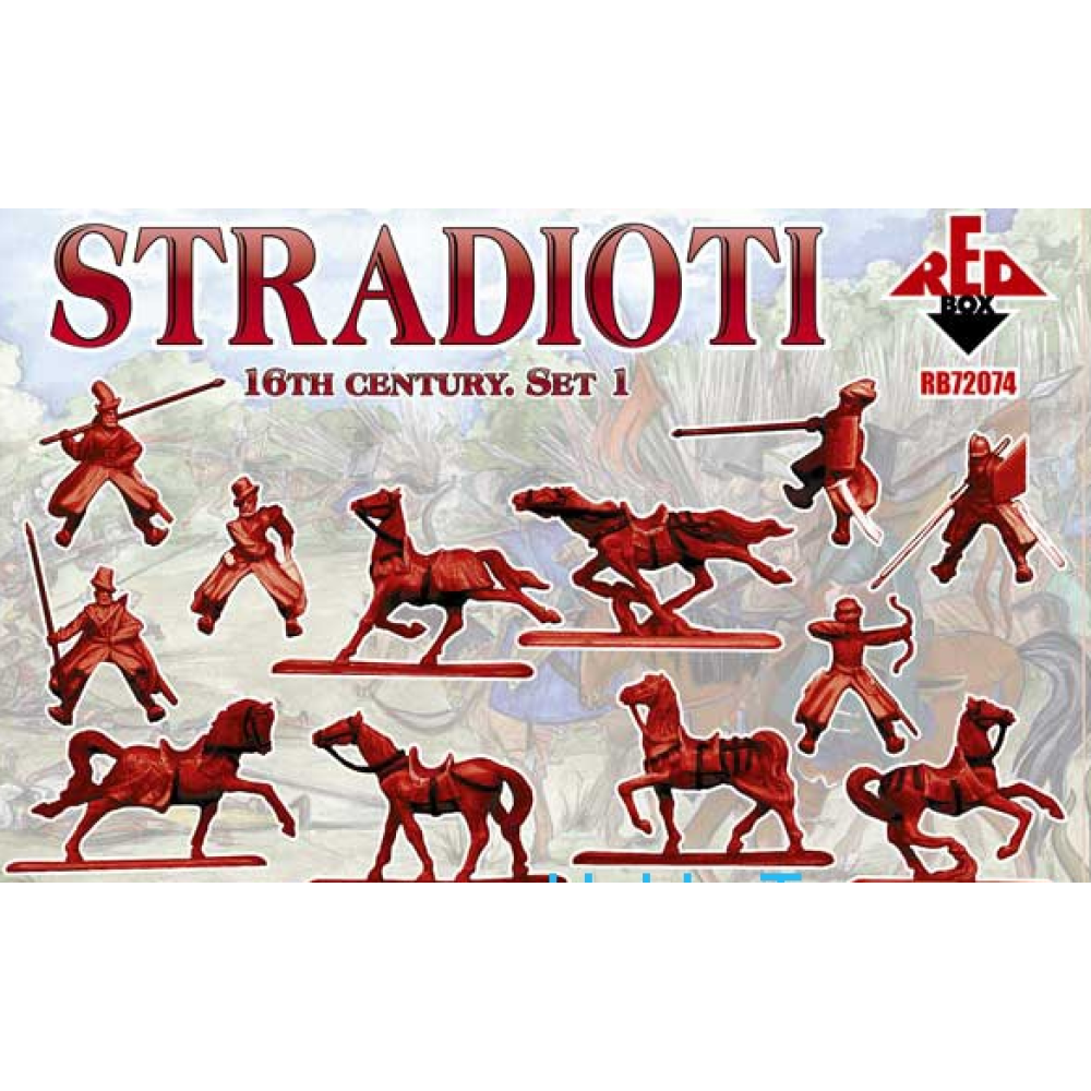STRADIOTI, 16TH CENTURY. SET 1 1/72 RED BOX 72074 Model Kit Figures ...