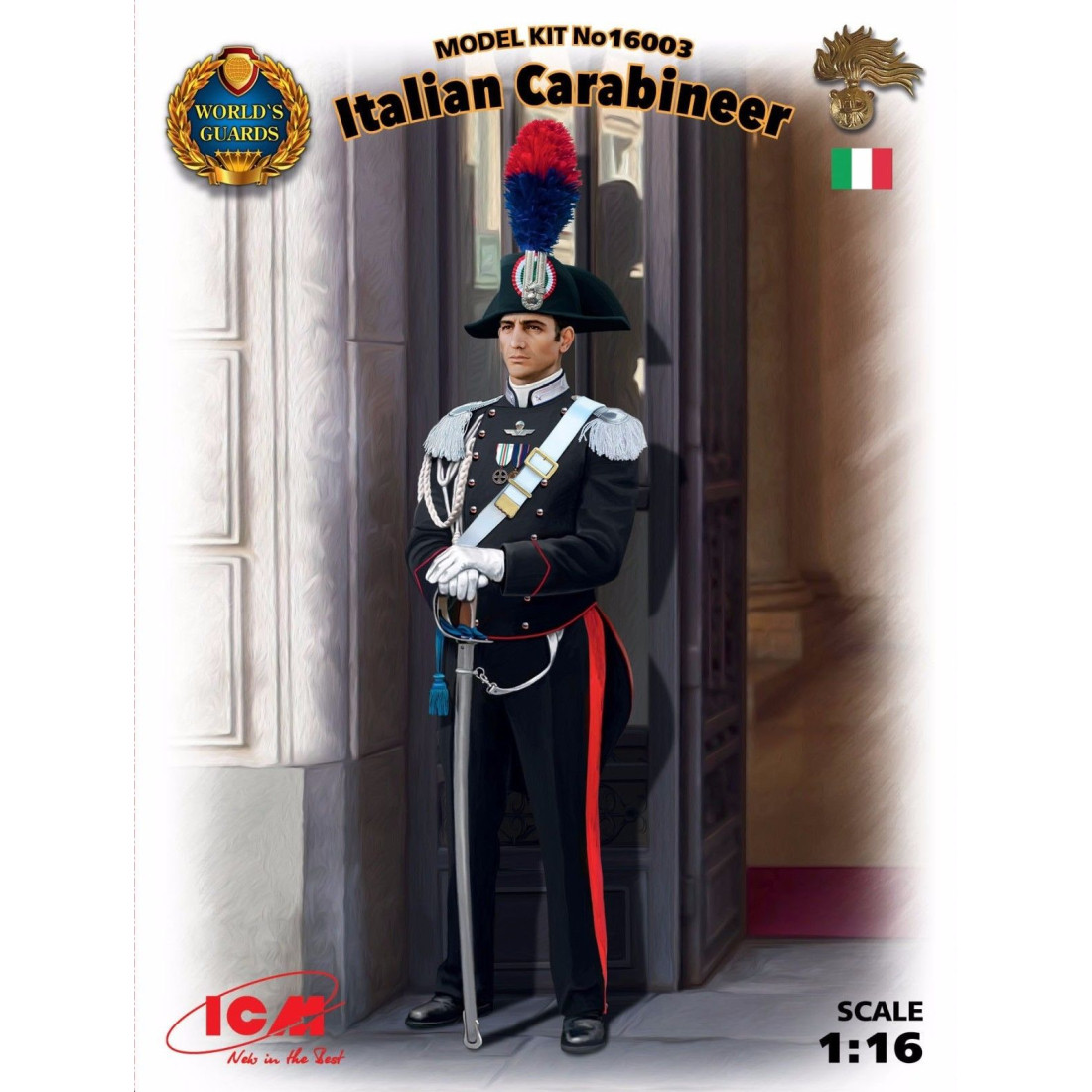 ITALIAN CARABINIER 1/16 ICM 16003 Model Kit Figures Model Kits, Figures ...