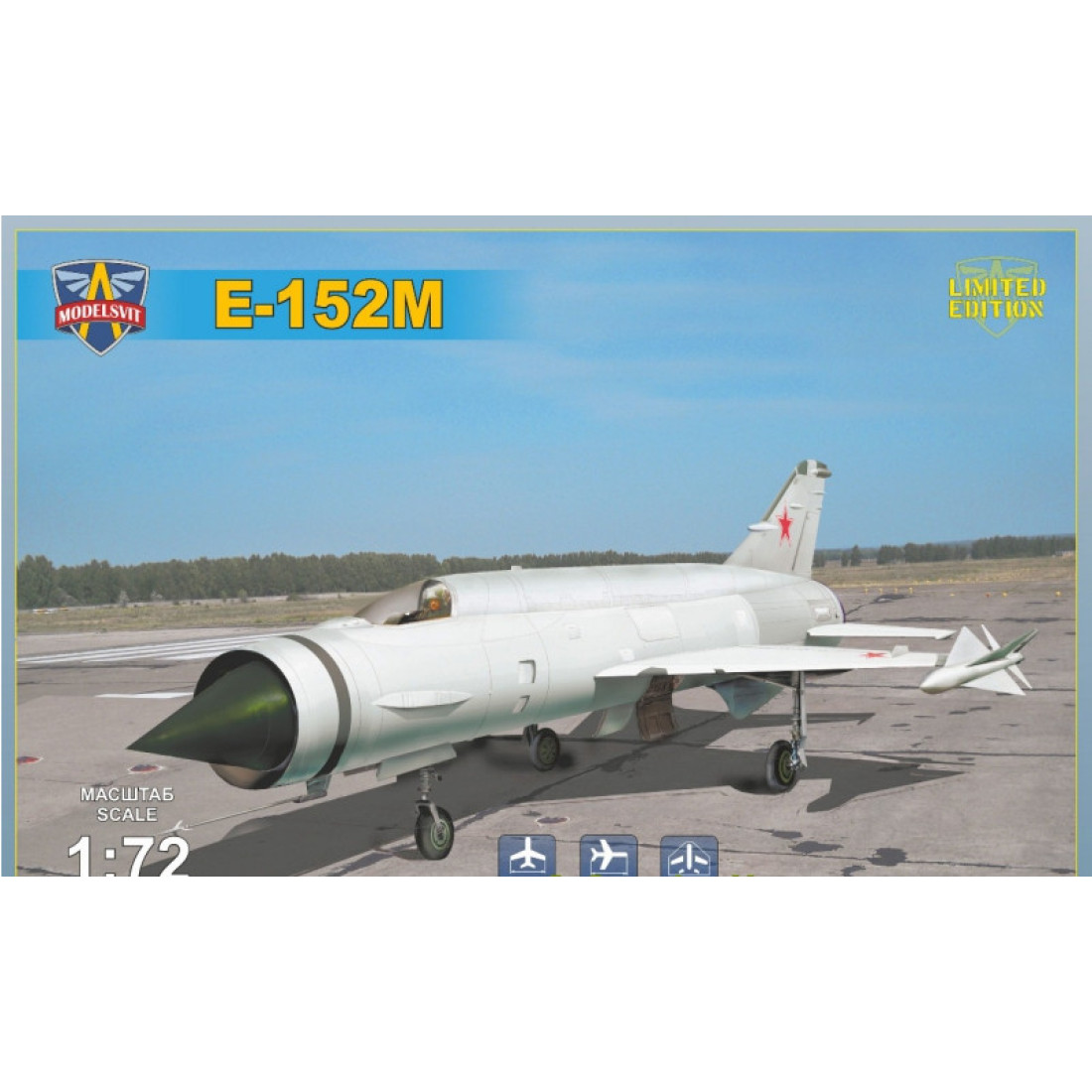 PLASTIC MODEL AIRPLANE HEAVY INTERCEPTOR PROTOTYPE E-152M 1/72 ...