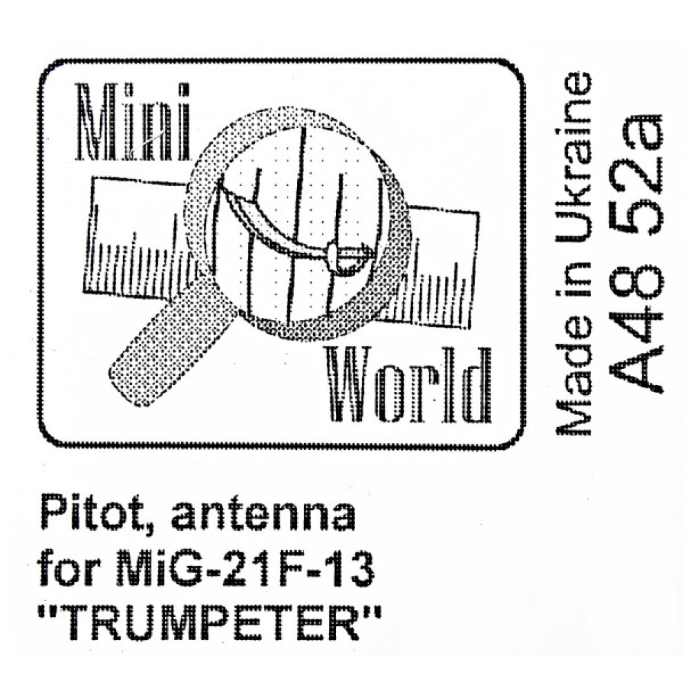 PITOT,ANTENNA FOR MIG-21F-13, FOR TRUMPETER KIT 1/48 MINI WORLD 4852a Model Kit Aircraft Upgrade ...