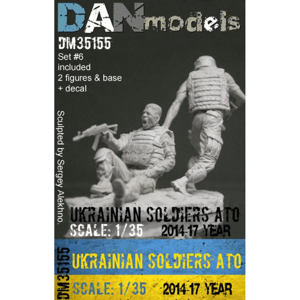 UKRAINIAN SOLDIERS 2014-2017. UKRAINE. ATO, SET #6 (RESIN) 2 SOLDIERS ...